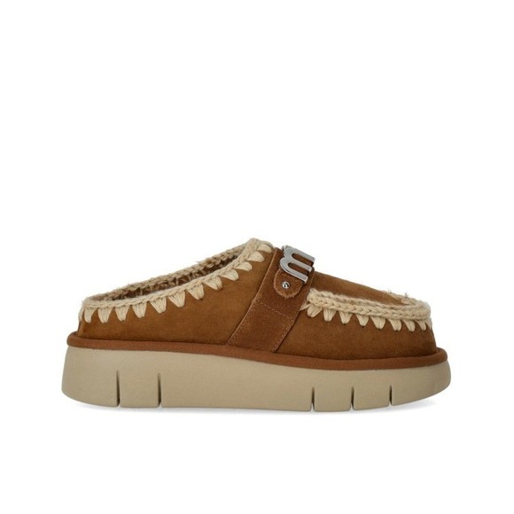 Mou | Shoes | Mou Bounce Metal Logo Cognac Clog Nwt | Poshmark